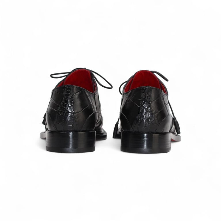 Fennix Italy "Frank" Black Genuine Alligator / Italian Calfskin Leathe
