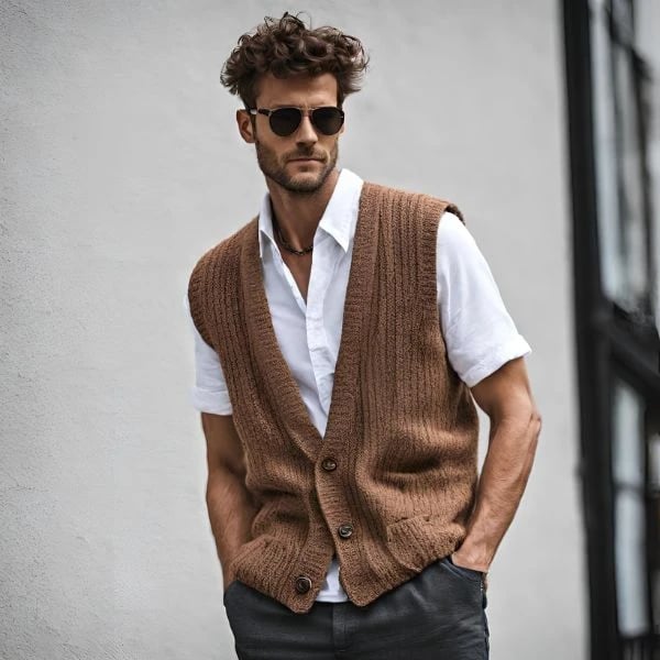 How to style a mens vest