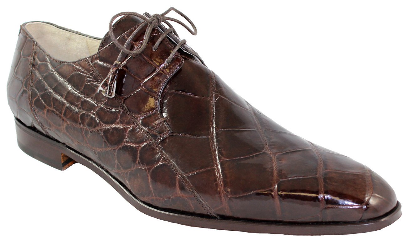 Fennix Genuine Alligator Shoes - Chocolate | Upscale Menswear