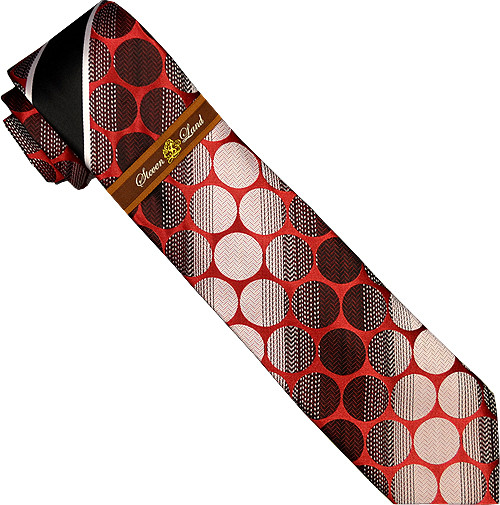 Steven Land Collection "Big Knot" SL057 Red / Black / White Diagonal P